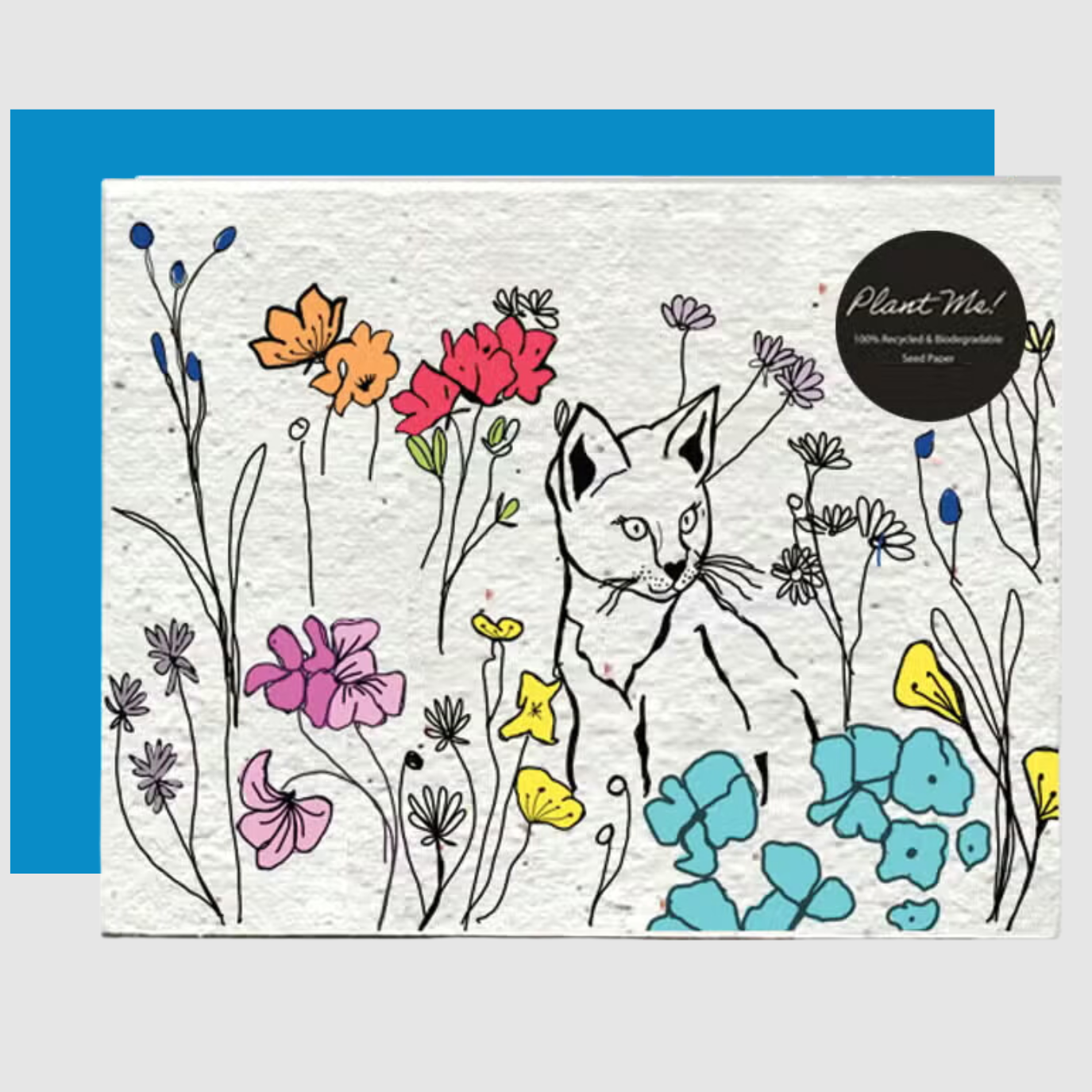floral feline: eco-friendly seed paper plant-able card – Zero Waste Daniel