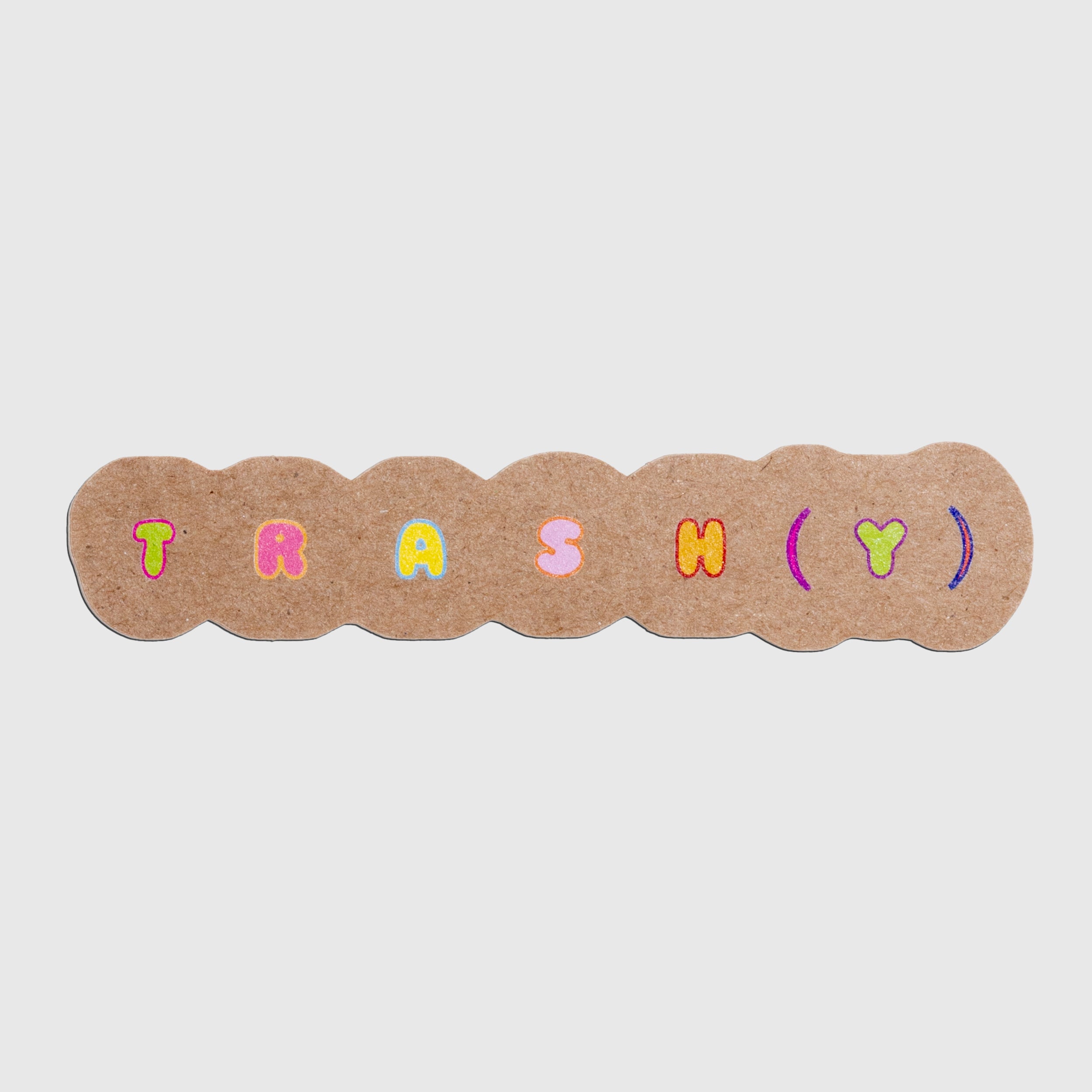 'trashy' recycled paper sticker – Zero Waste Daniel